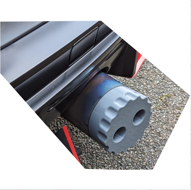 Exhaust Tip Silencer Baffle Muffler Sound Dampener For Cold Start Up ...