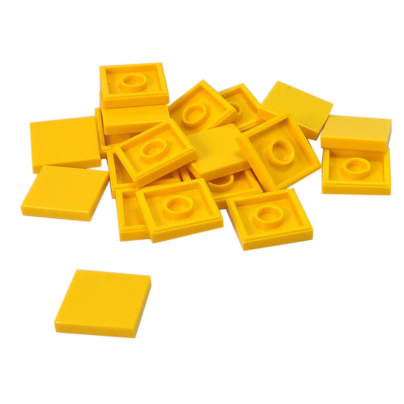 20 NEW LEGO Plate,Modified 2 x 2,Groove,1 Stud in Center Yellow | eBay