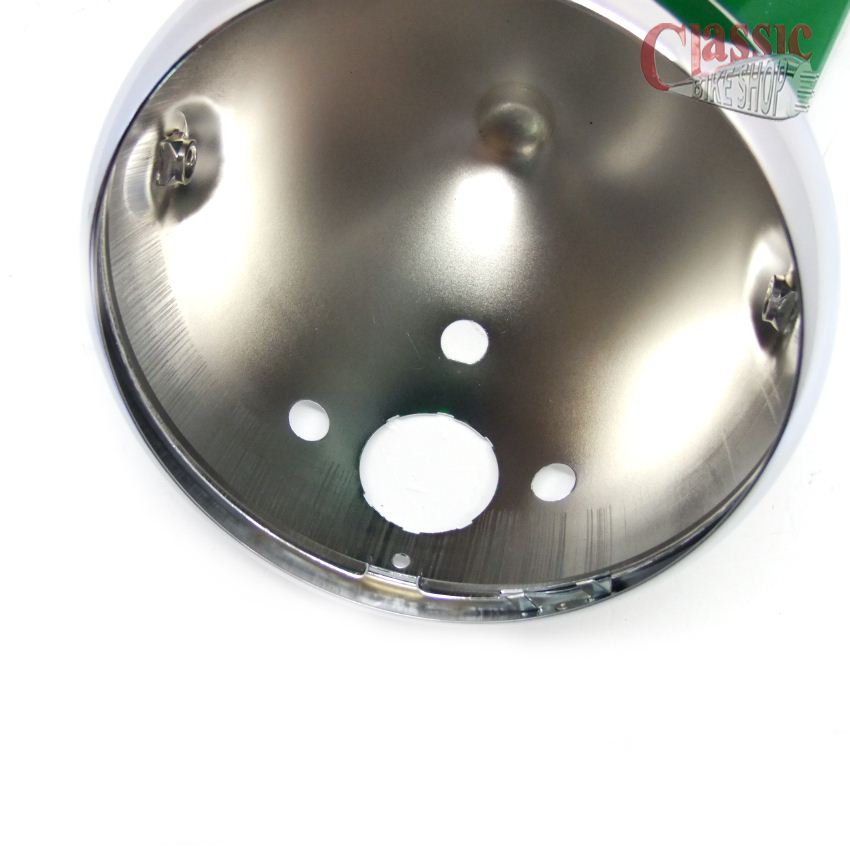 Genuine Lucas 7 Inch Chrome Headlamp Shell and Rim Triumph LU54523508 ...