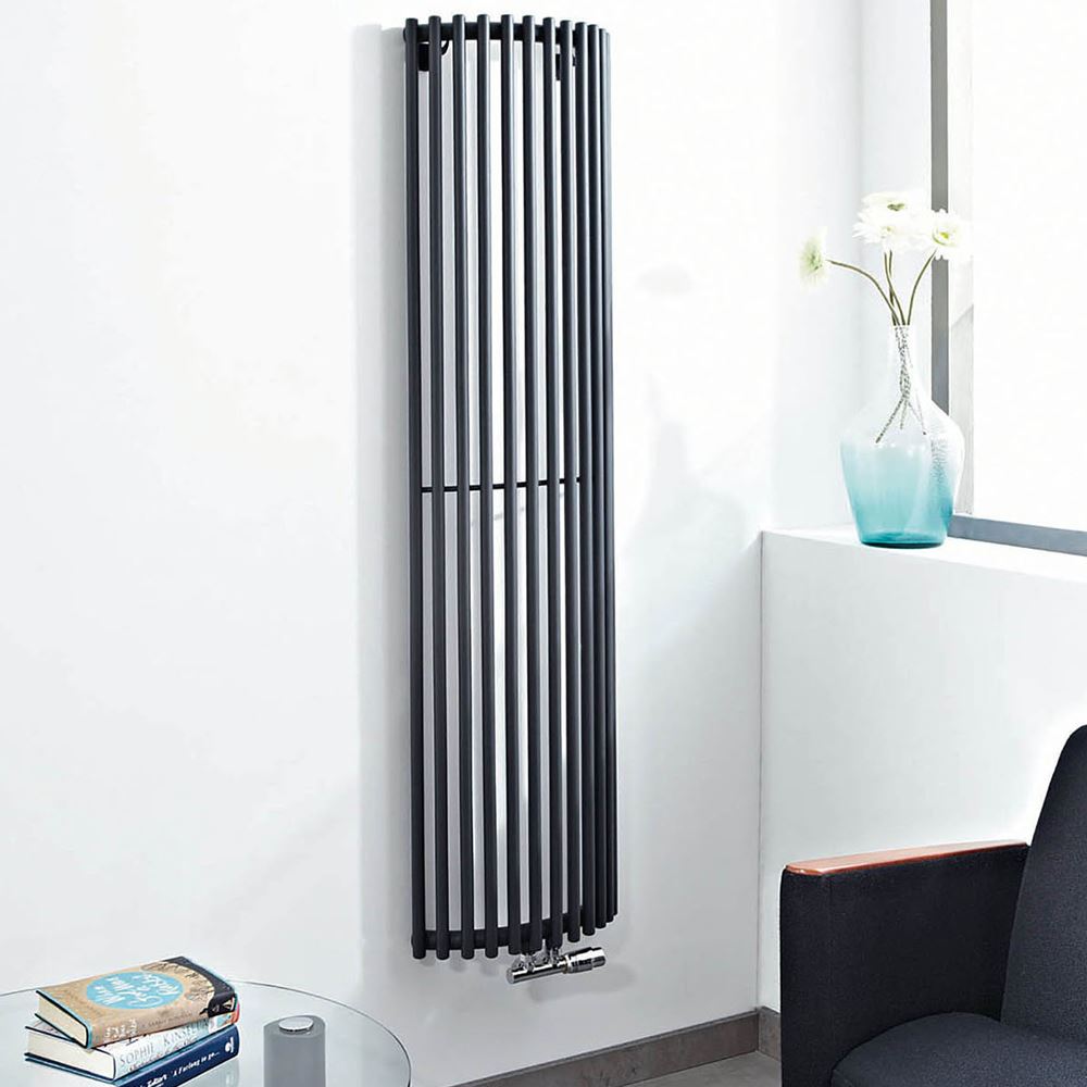 Angled Chrome TRV Thermostatic Radiator Valves - 50mm Underside ...