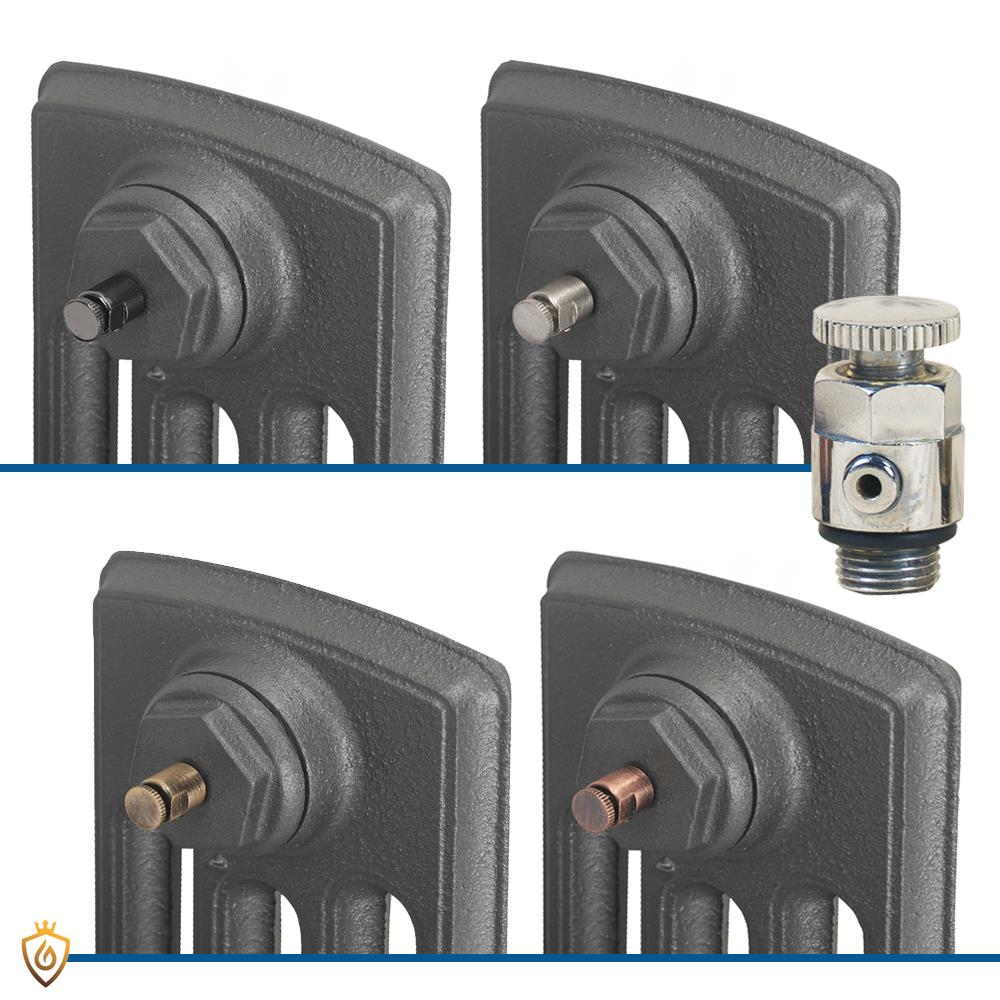 1/8" BSP Luxury Bleed Valve for Cast Iron Radiators (5 Colours) | eBay