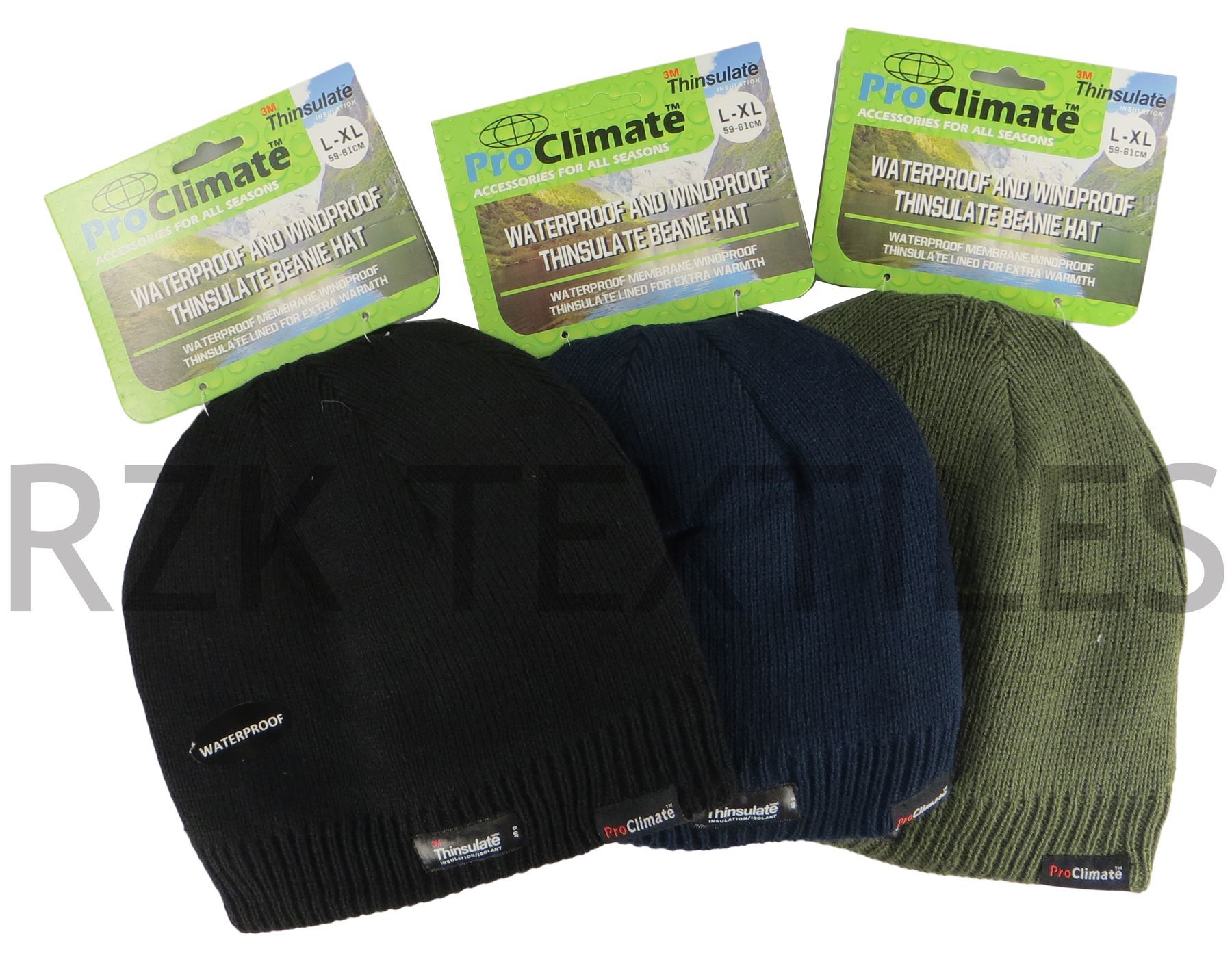 Men's Waterproof Thinsulate Beanie Hat, 3M Wind Proof Thermal Hats, M78 ...