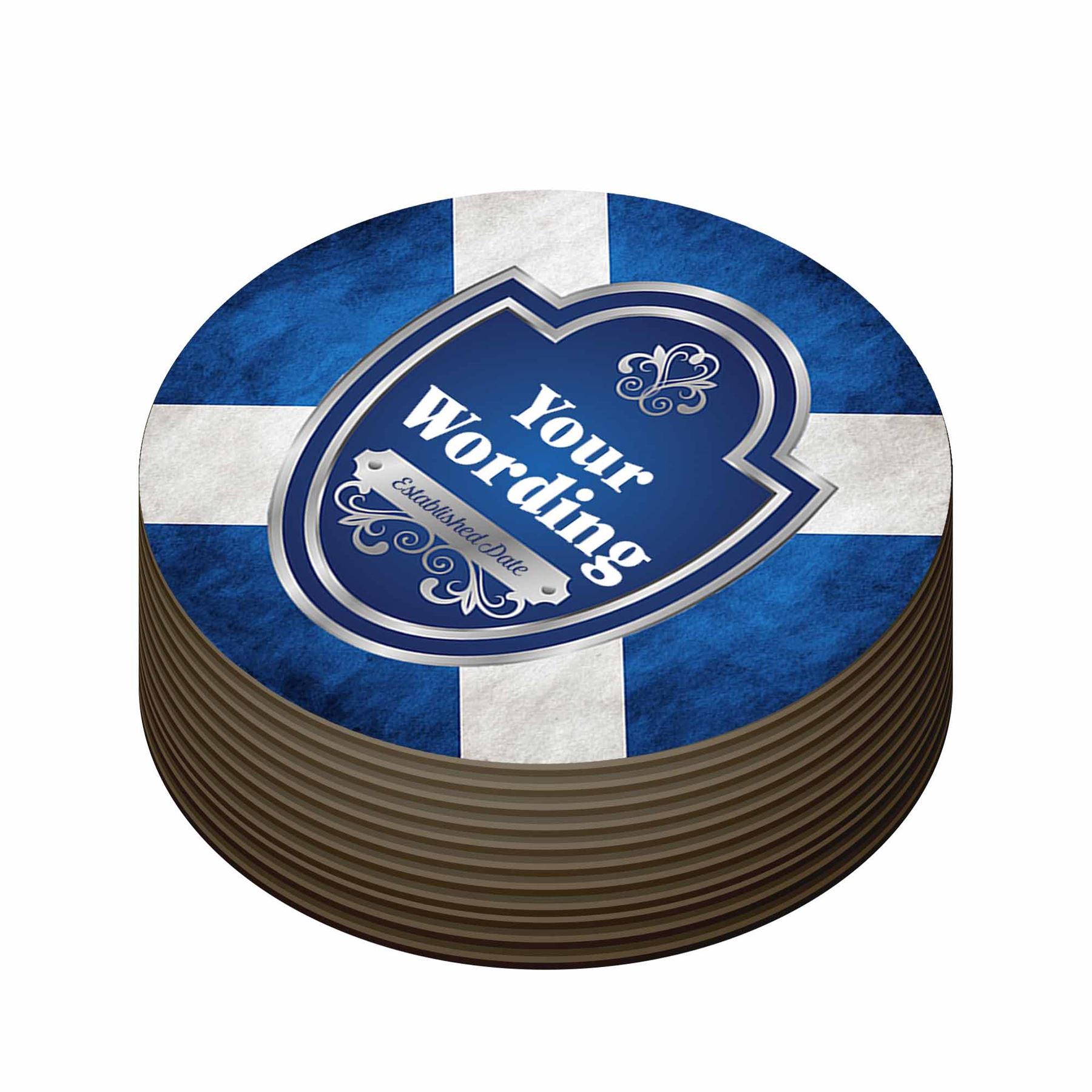 Beer Mug Set Personalised Beer Mats & Coasters - Round Or Square, Add ...