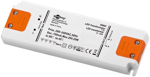 Constant Current LED Driver 700 mA/20W 700 mA CC for LEDs up to 20W ...