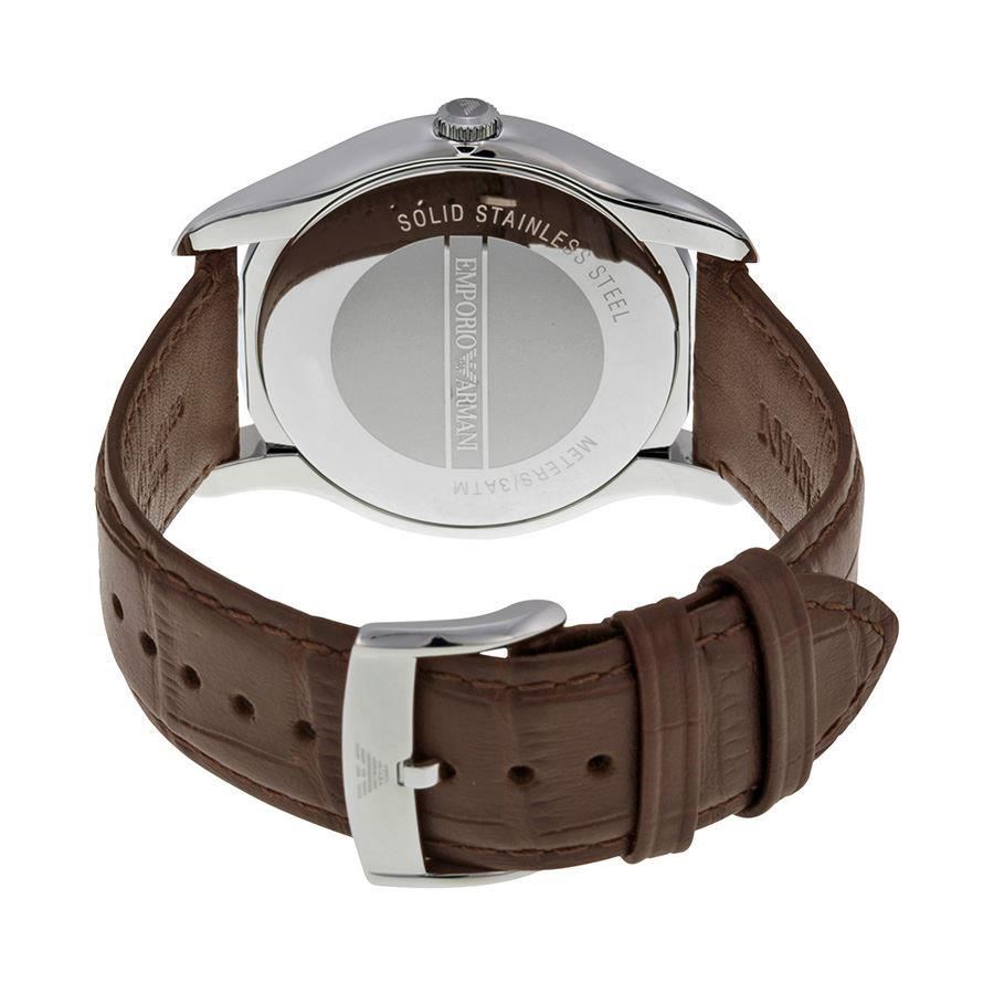 Emporio Armani Mens Watch Black Leather Strap AR1703 AR1704 AR1705 | eBay