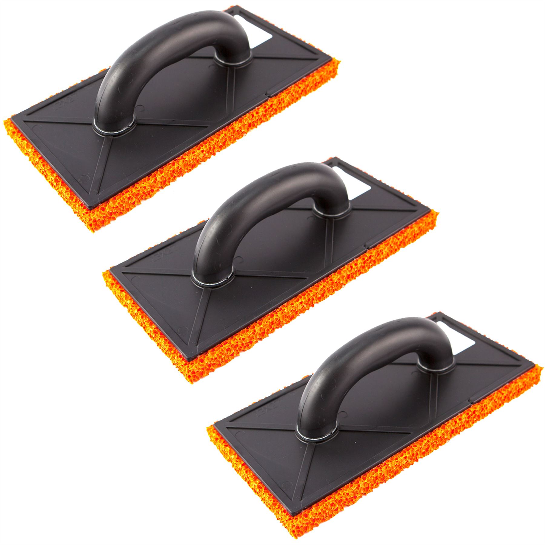 Hydrorubber Plastering Float Render 18mm orange sponge, Rough Plaster Skim DIY | eBay