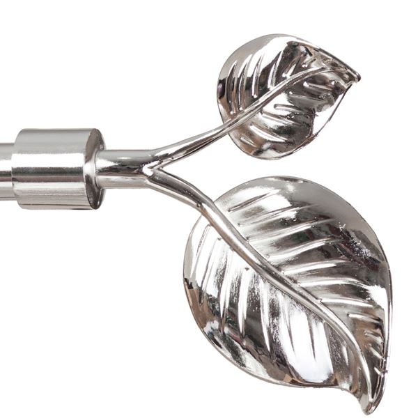 Curtain Pole Finials 19 mm metal rod head ends knobs caps rail Inox ...