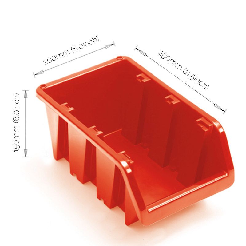 6 Sizes of New Stackable Plastic Parts Storage Picking Bins Workshop ...