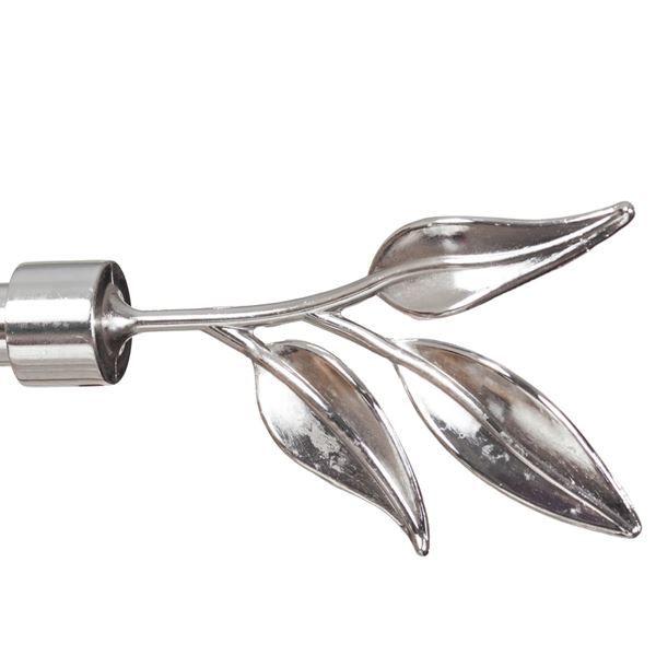 Curtain Pole Finials 19 mm metal rod head ends knobs caps rail Inox ...