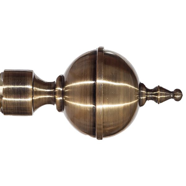 Curtain Pole Finials 19 mm metal rod head ends knobs caps rail Antique ...