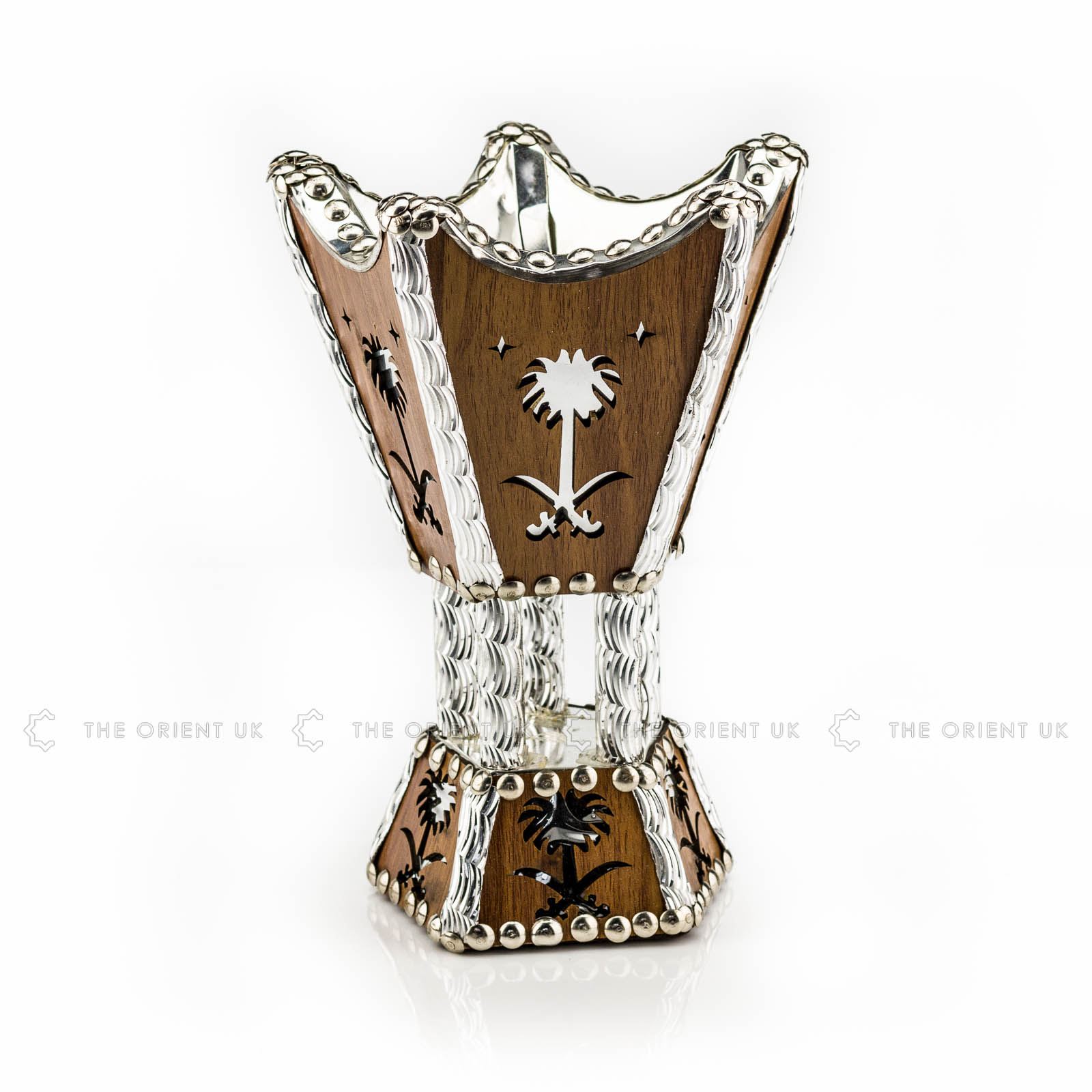 Small Bakhoor Burner Oil Incense Bakhour Syrian Handmade Wooden 12x14cm ...