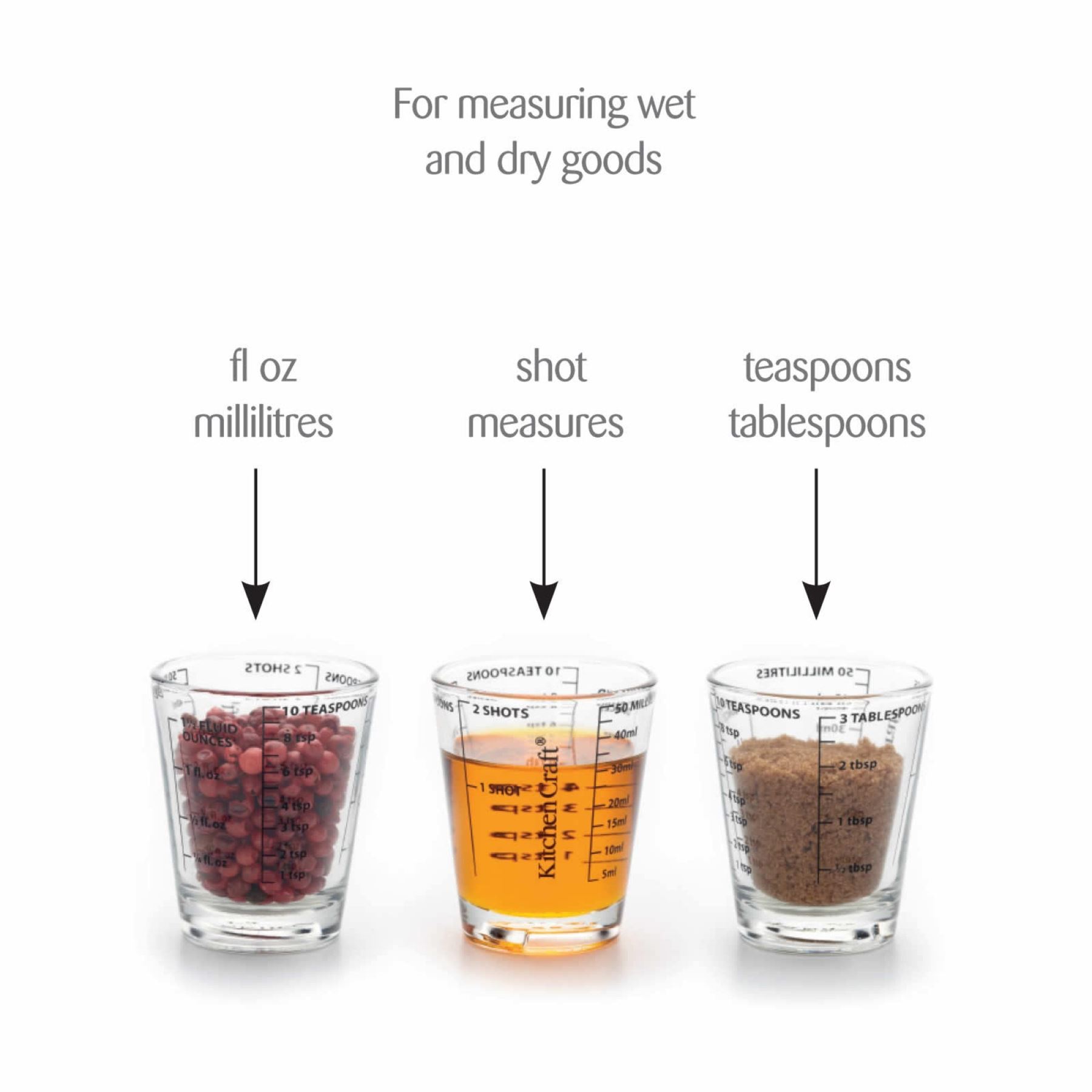 Kitchen Craft Glass Mini Measuring Cup Ml Teaspoon Shots Fl Oz EBay Kitchen Craft Glass Mini Measuring Cup Ml Teaspoon Shots Fl Oz EBay