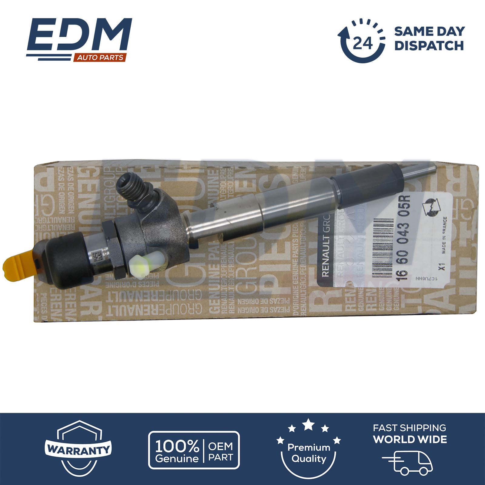 VDO Fuel Injector for Renault Dacia Nissan 1.5dCi 166008052R ...