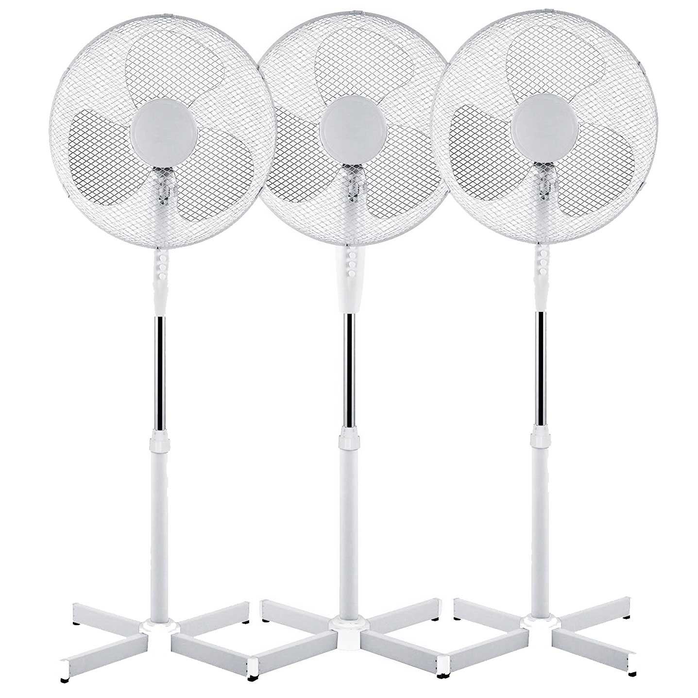 DESK STAND PEDESTAL Fan Tall Tower Rotating Cooling Cooler Standing 12 ...