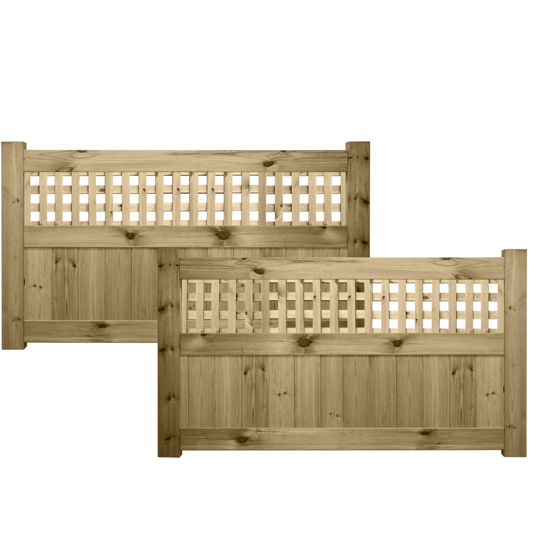 Urban Elite Fortress Driveway Wooden Gates PAIR Height 3ft or 4ft x 8ft ...