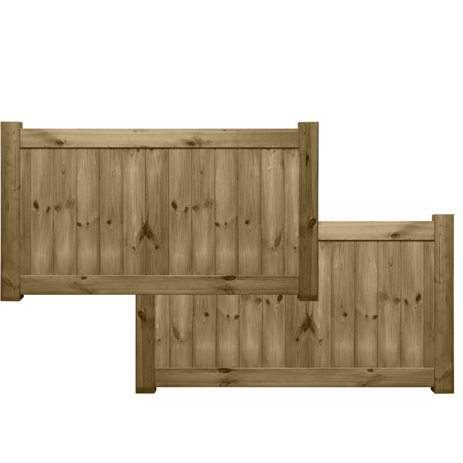 Urban Elite Fortress Driveway Wooden Gates PAIR Height 3ft or 4ft x 8ft ...