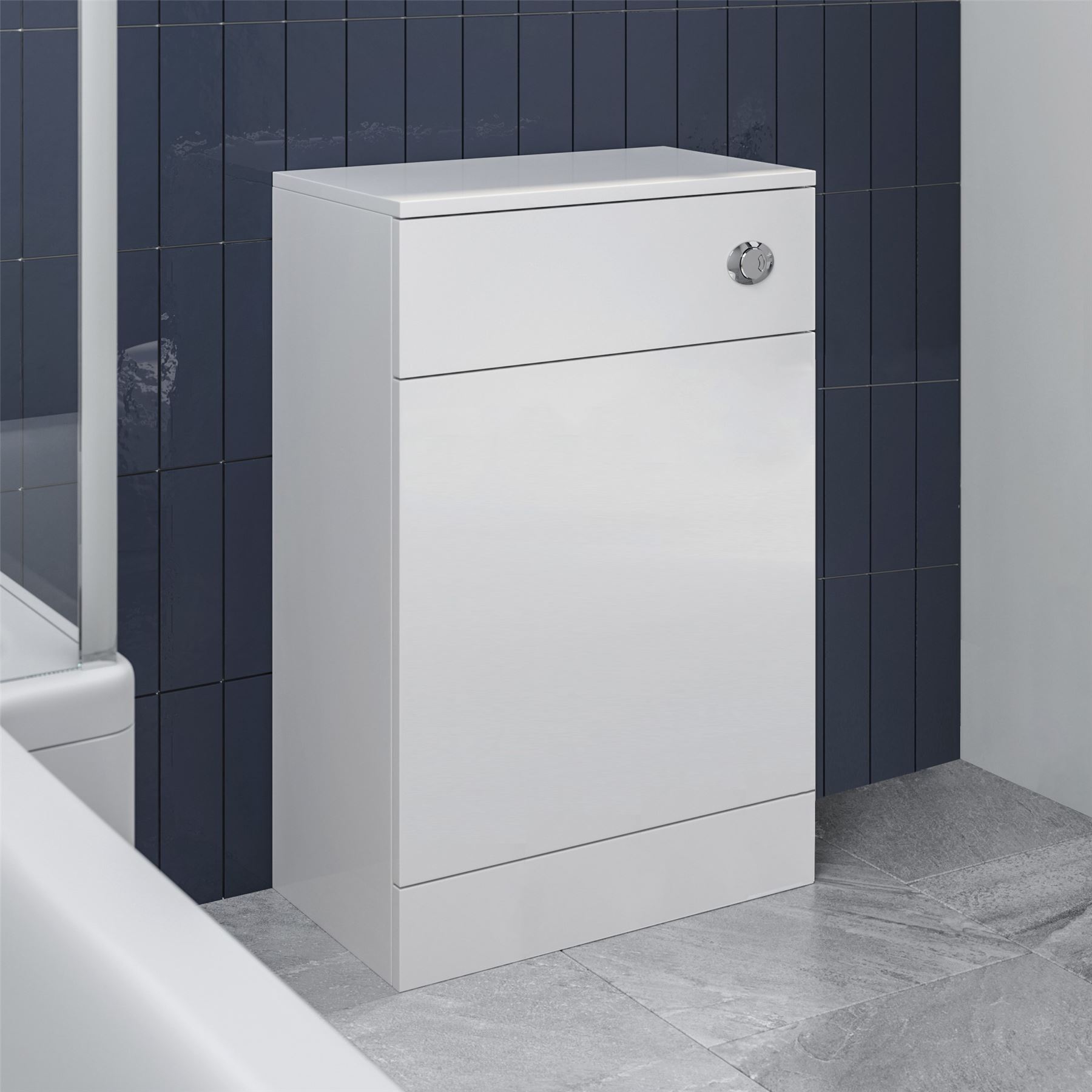 Back To Wall BTW Toilet WC Pan Soft Close Seat Concealed Cistern ...