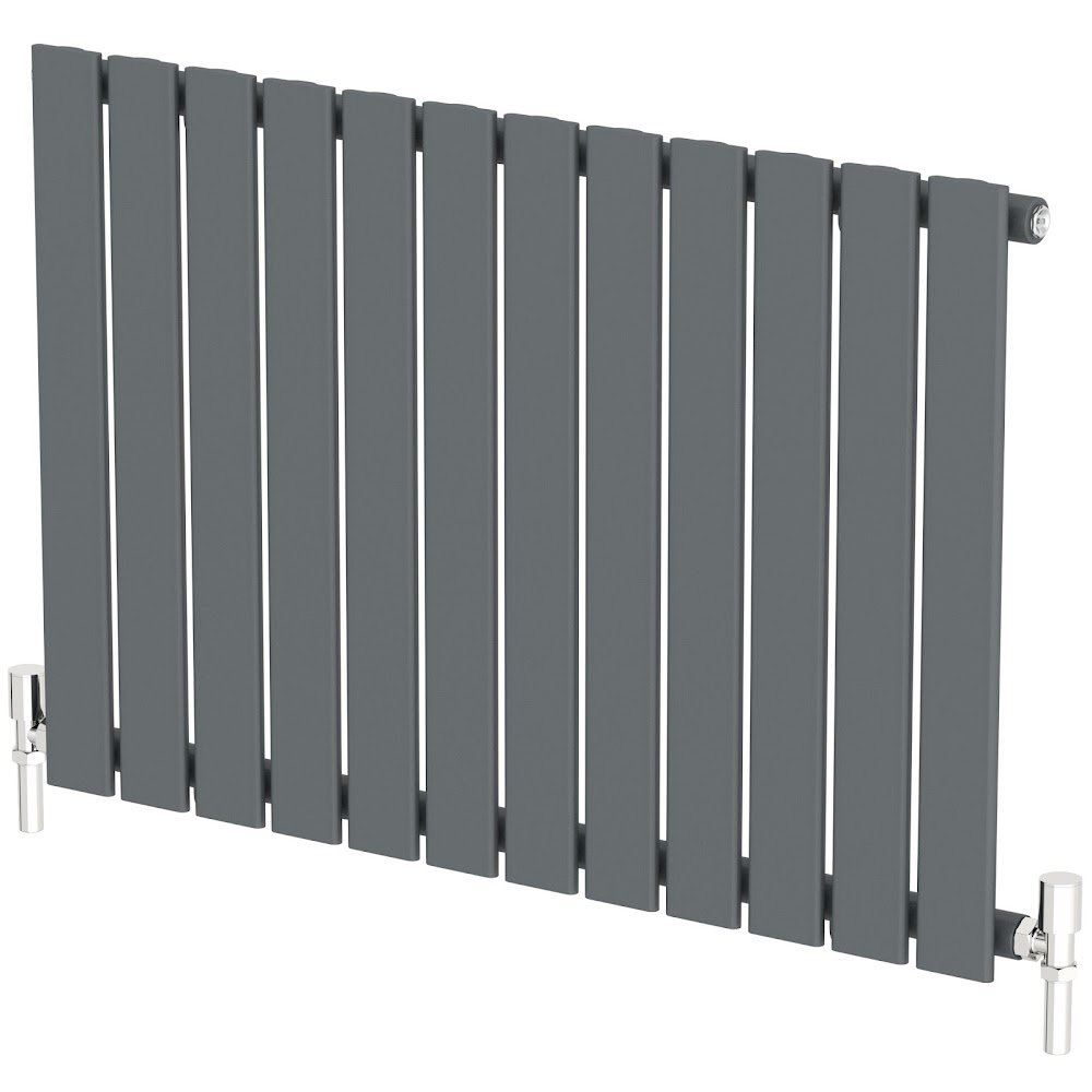 Anthracite Flat Panel Bathroom Designer Radiator Towel Rail Central ...