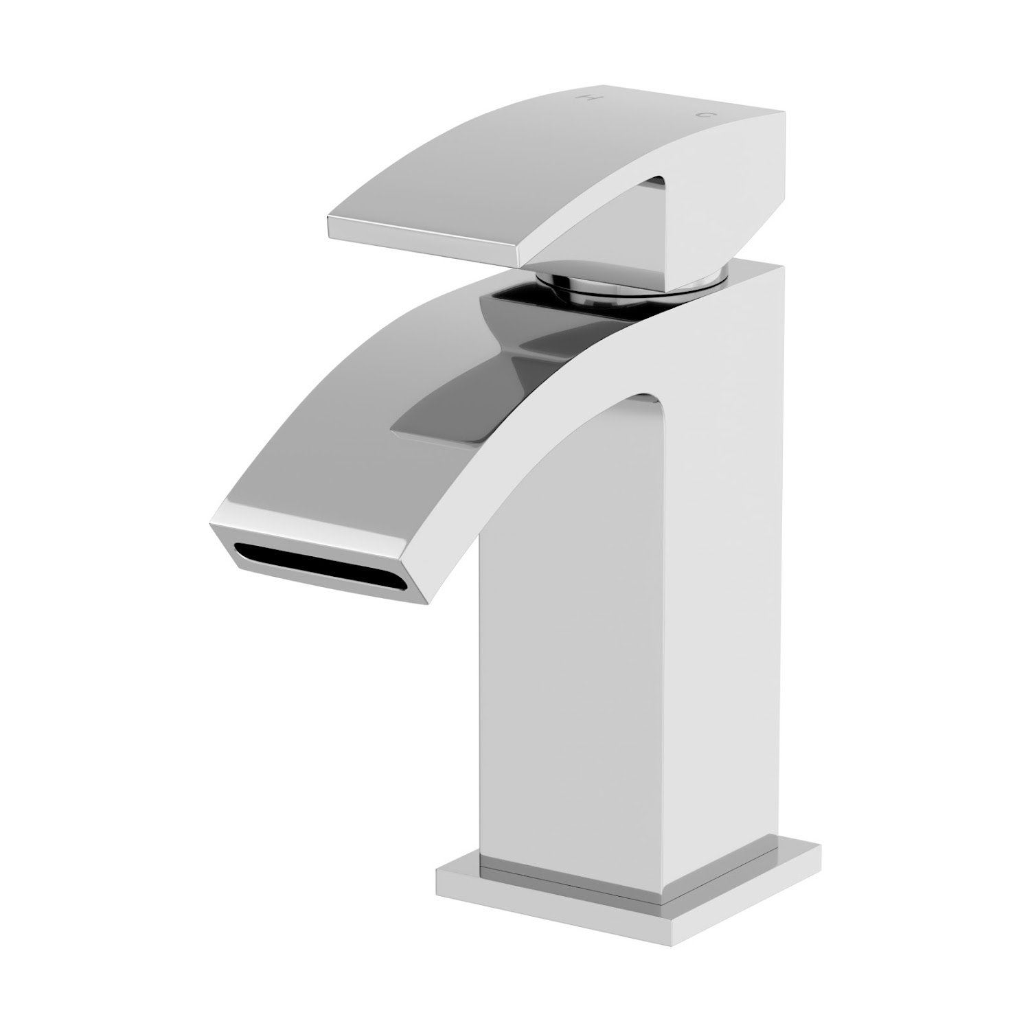 Modern Bathroom Tap Set Square Water Basin Mixer Bath Filler Shower ...
