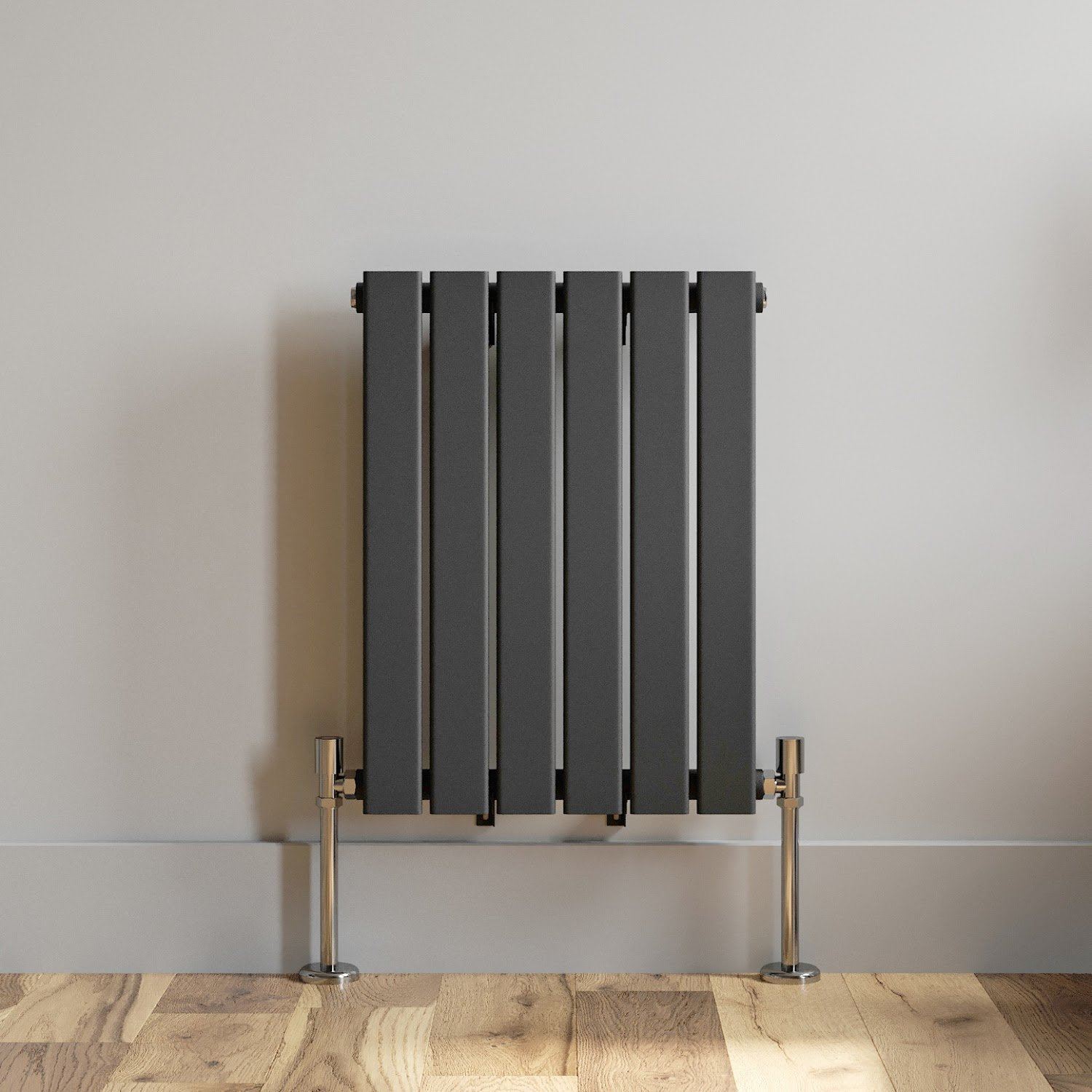 Anthracite Flat Panel Bathroom Designer Radiator Towel Rail Central ...