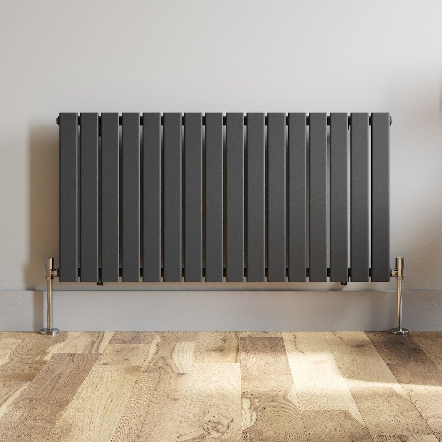 Anthracite Flat Panel Bathroom Designer Radiator Towel Rail Central ...