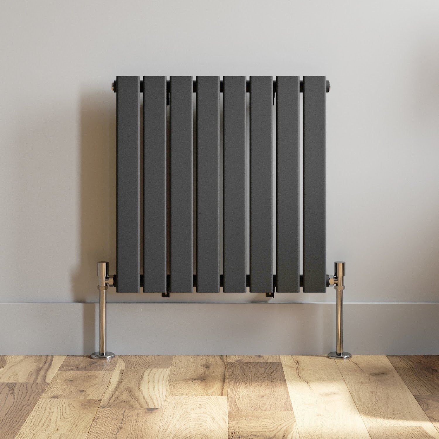 Anthracite Designer Radiator Vertical Horizontal Flat Panel Oval Column ...