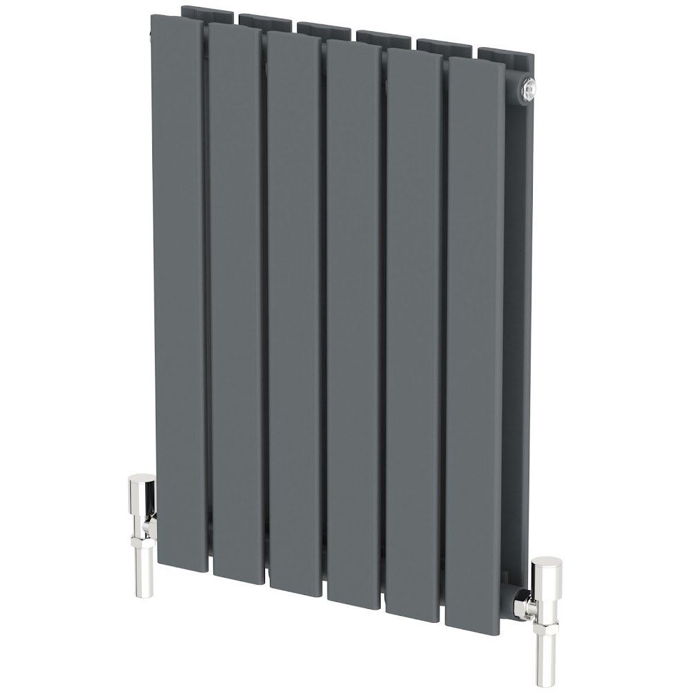 Anthracite Flat Panel Bathroom Designer Radiator Towel Rail Central ...