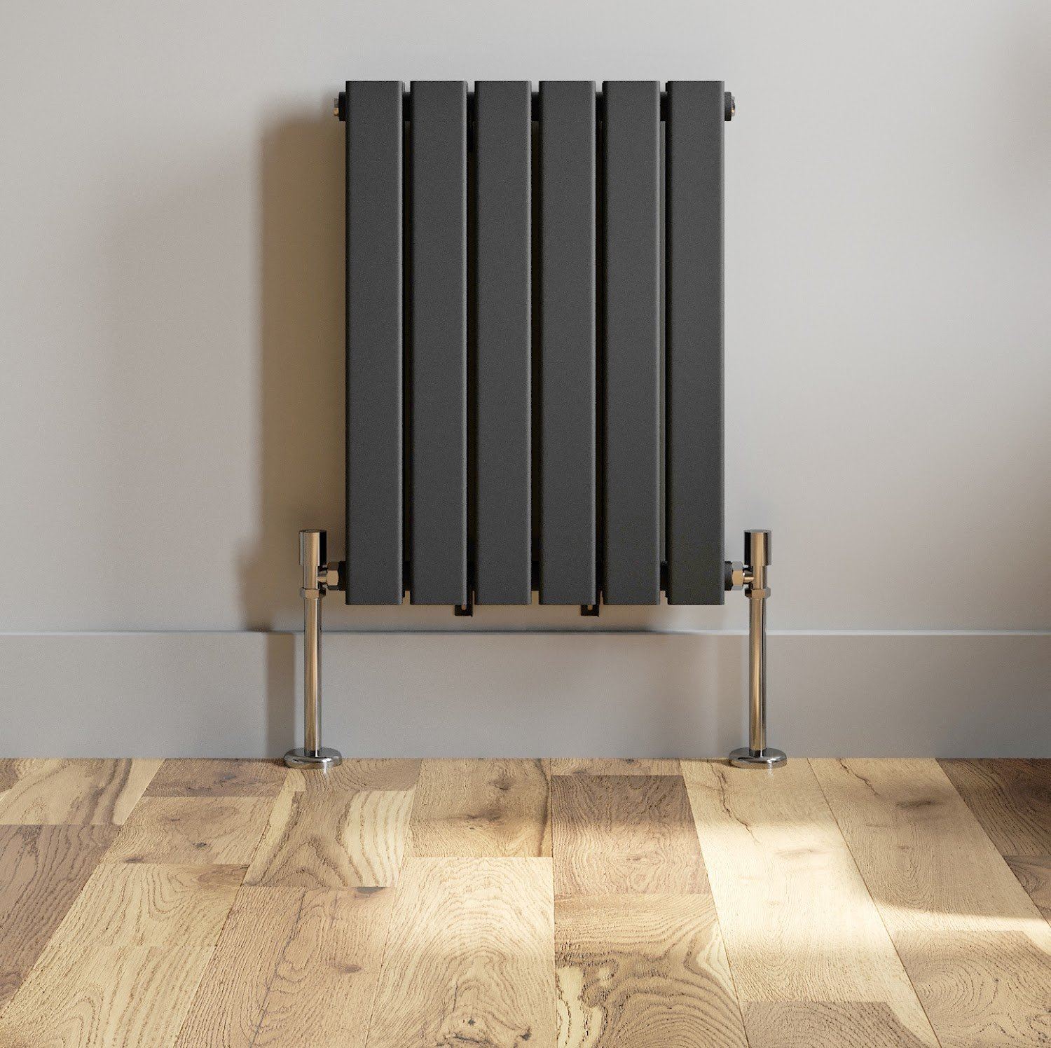 Anthracite Designer Radiator Vertical Horizontal Flat Panel Oval Column ...