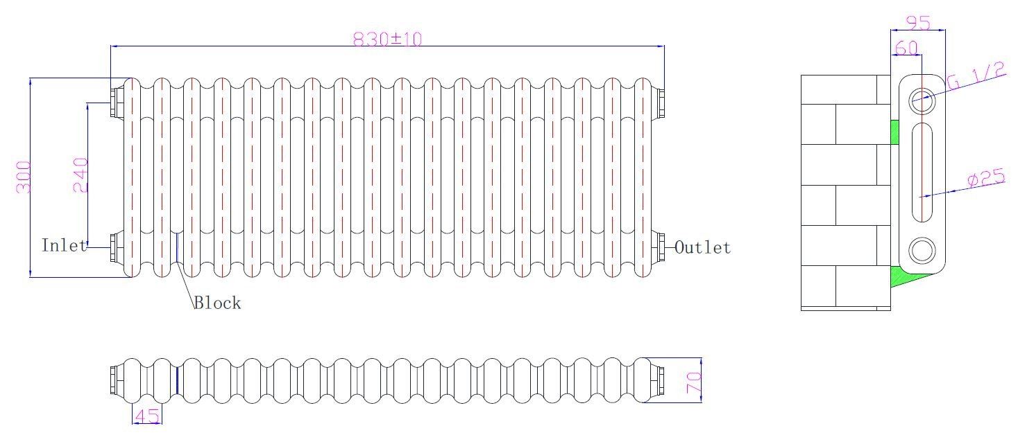 Traditional 2 3 Column Radiator Horizontal Vertical Central Heating ...