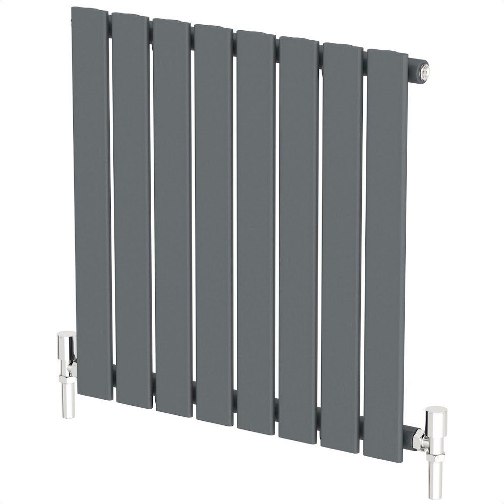 Anthracite Flat Panel Bathroom Designer Radiator Towel Rail Central ...