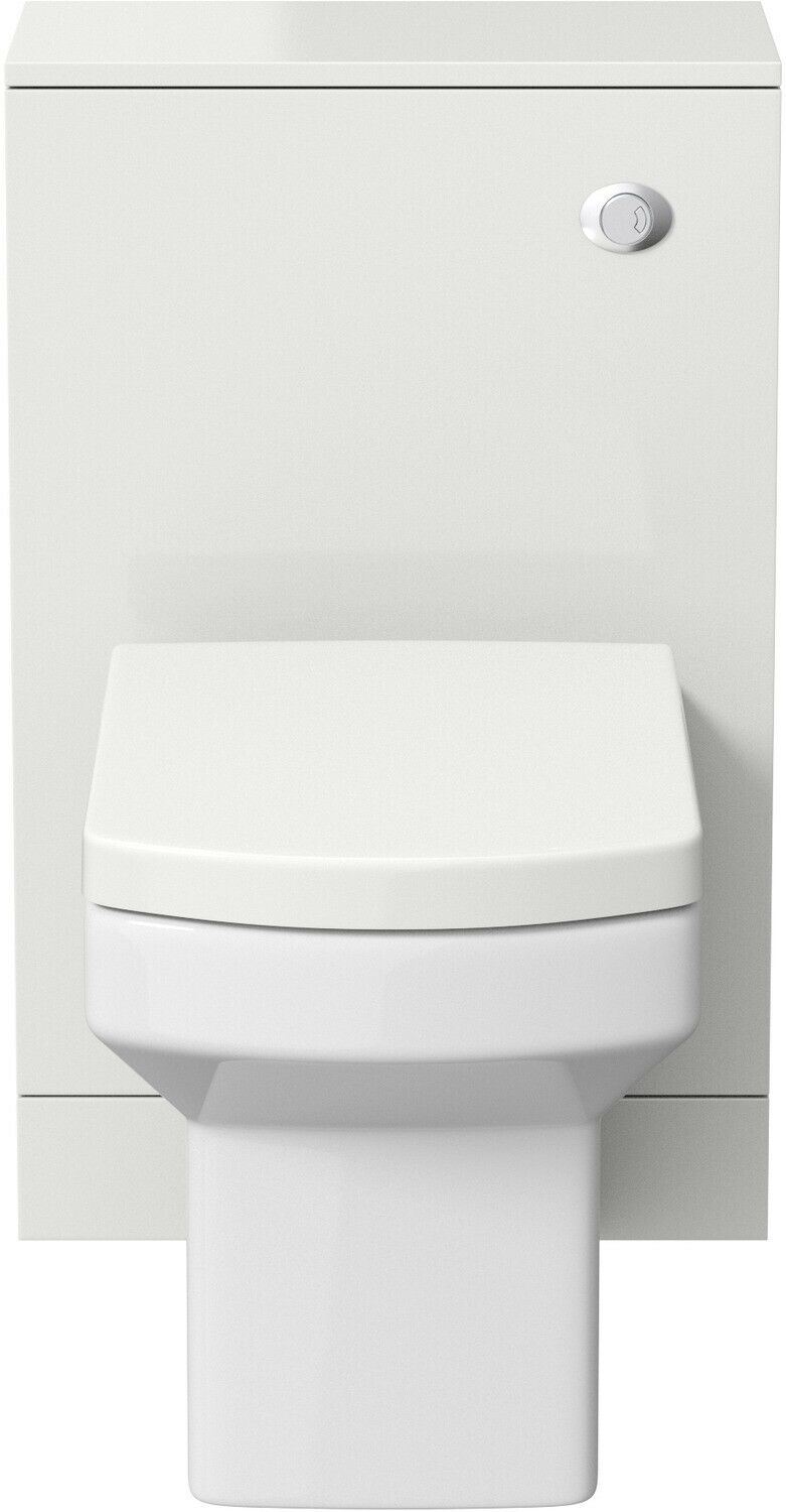 Bathroom Furniture Basin Vanity Toilet WC Unit Tall Cabinet Gloss White ...