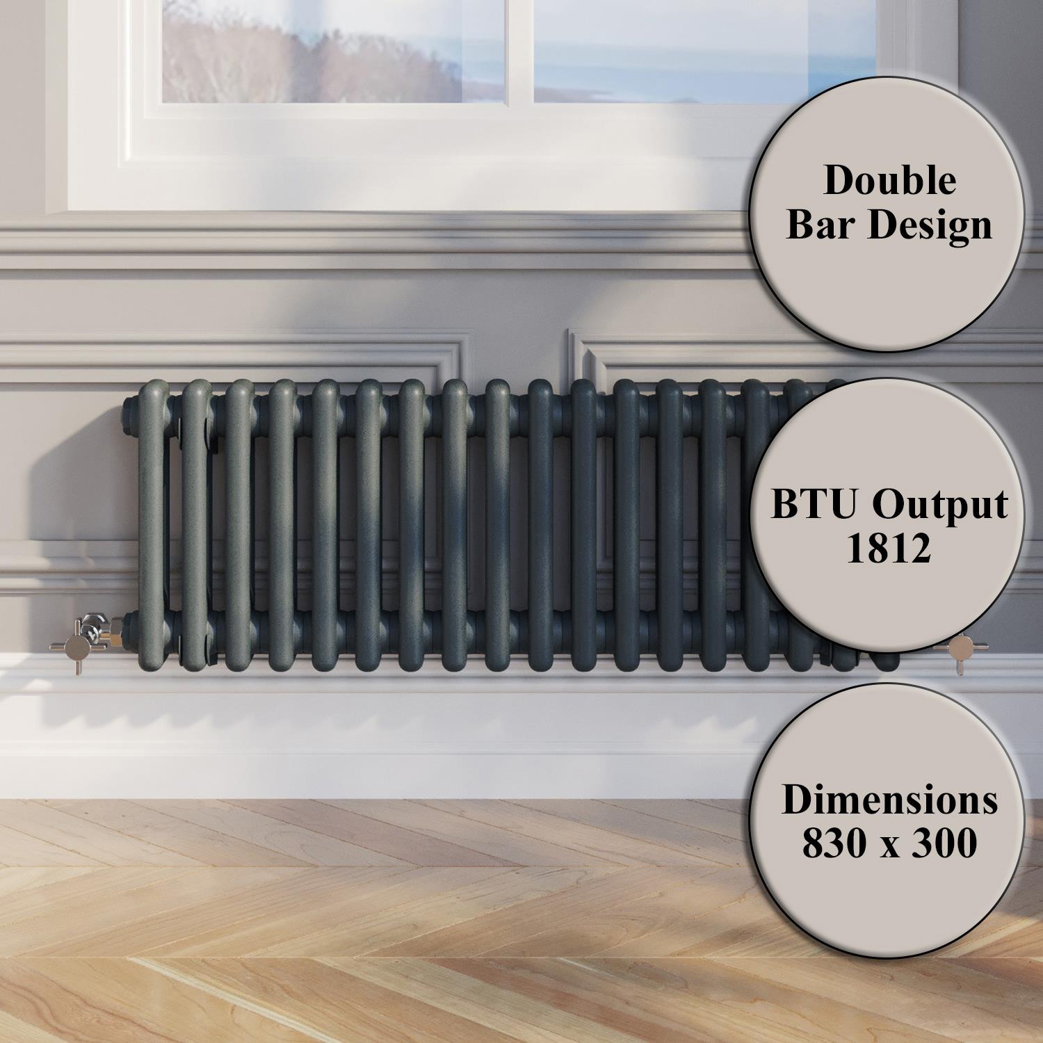 Traditional 2 3 Column Radiator Horizontal Vertical Rads Central ...