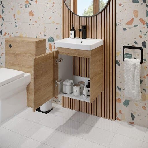 Bathroom Furniture Vanity Unit Basin Storage Cabinet Toilet WC Soft ...
