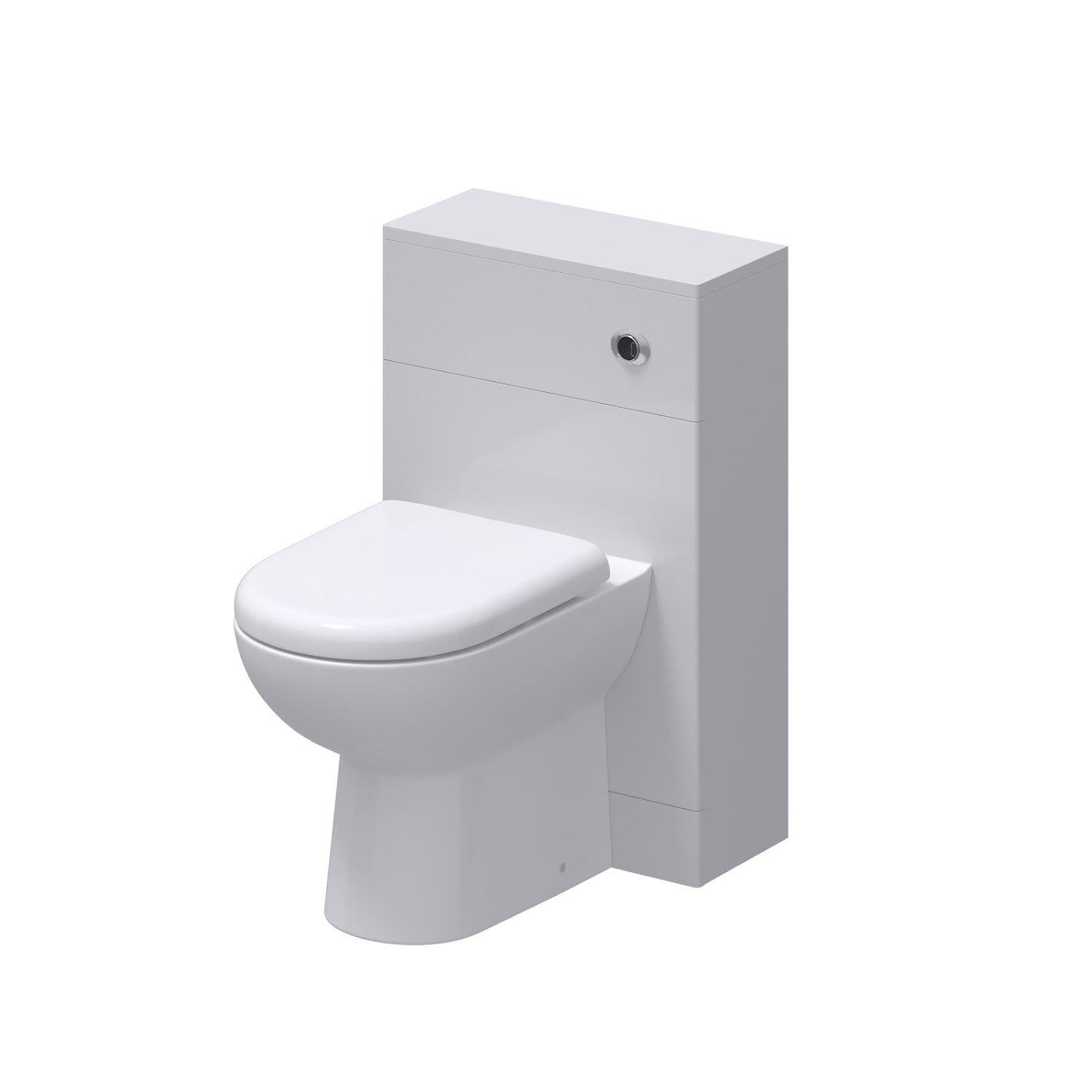 Bathroom Furniture Basin Vanity Toilet WC Unit Tall Cabinet Gloss White ...