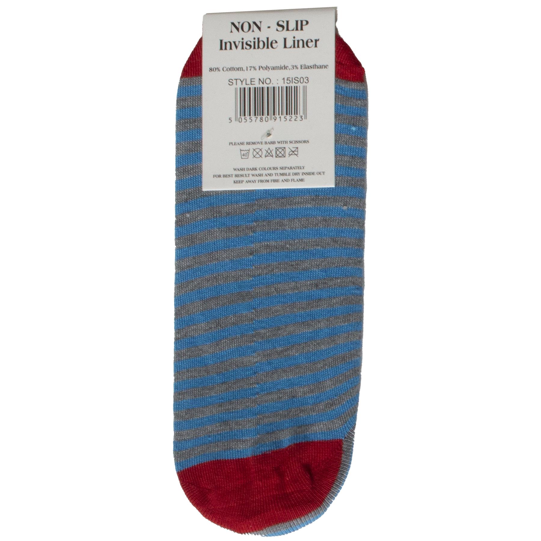 Invisible Socks Mens Womens Trainer No Show Shoe Liner Anti Slip ...