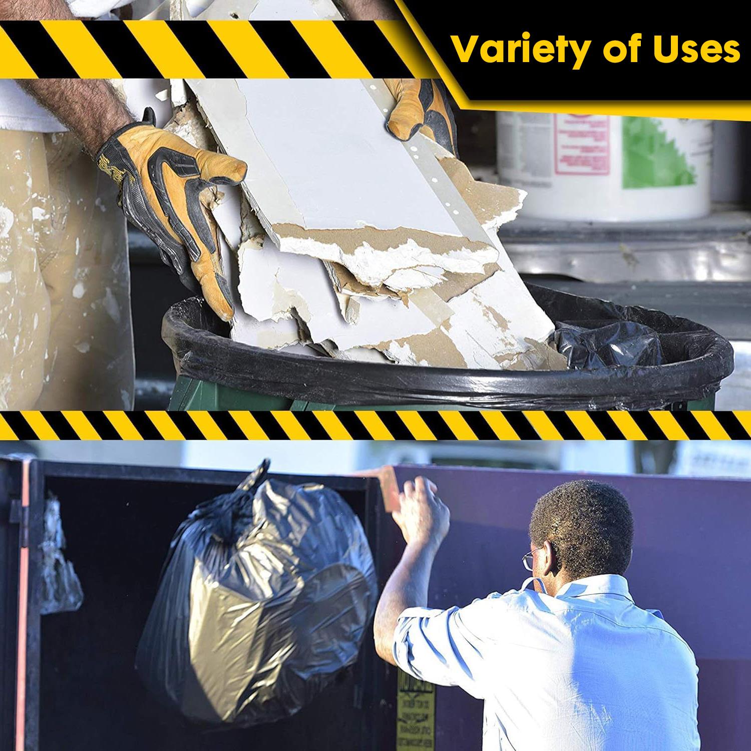 30L, 130L Black Bin Bags Home Kitchen Refusal Sacks Recyclable Bin ...