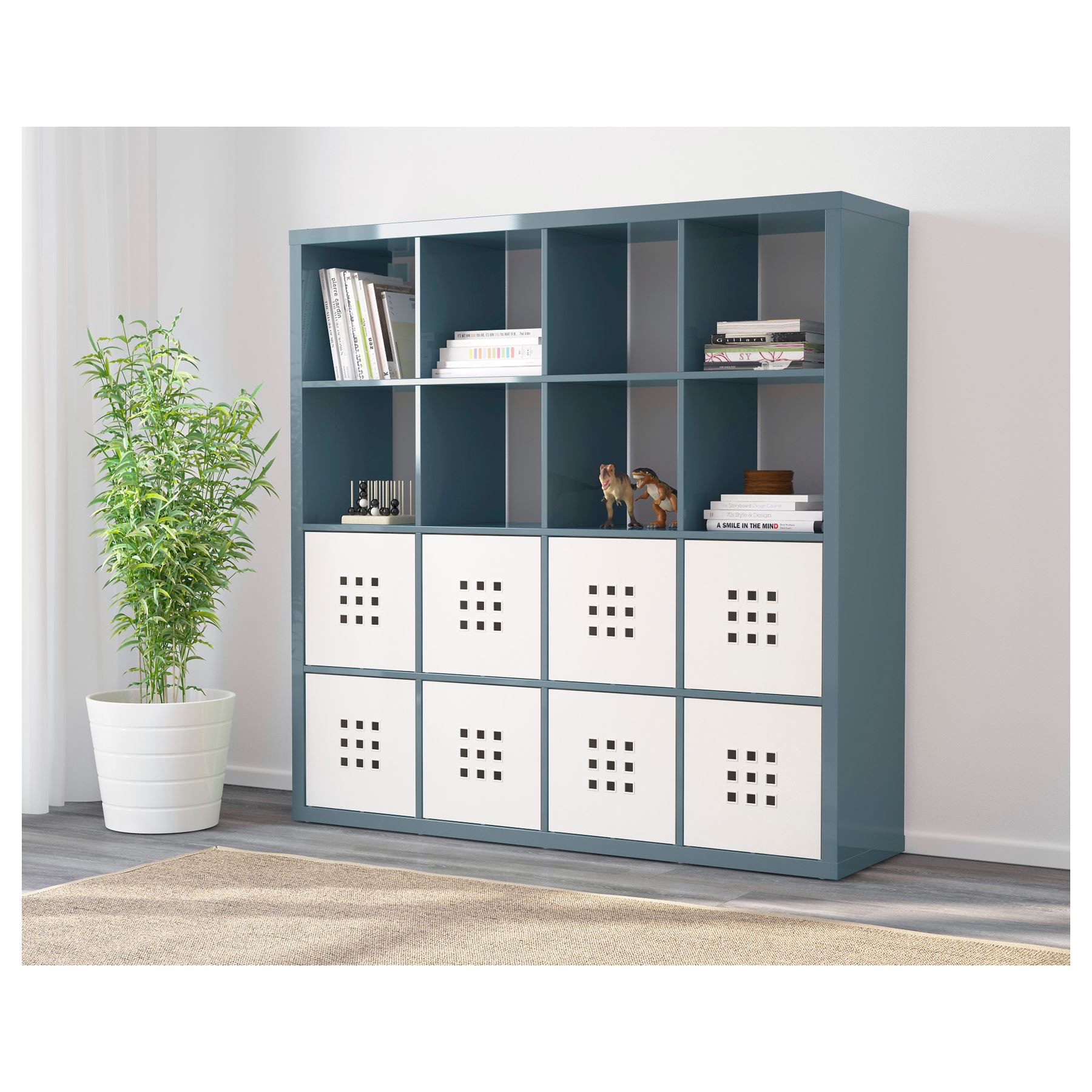 Ikea Kallax 16 Cube Storage Bookcase Square Shelving Unit Various Ikea Kallax 16 Cube Storage Bookcase Square Shelving Unit Various
