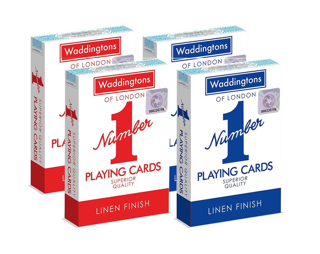Waddingtons No. 1 Playing Card, Blue/Red - B0083R6Q32 (2 Pack) for sale ...