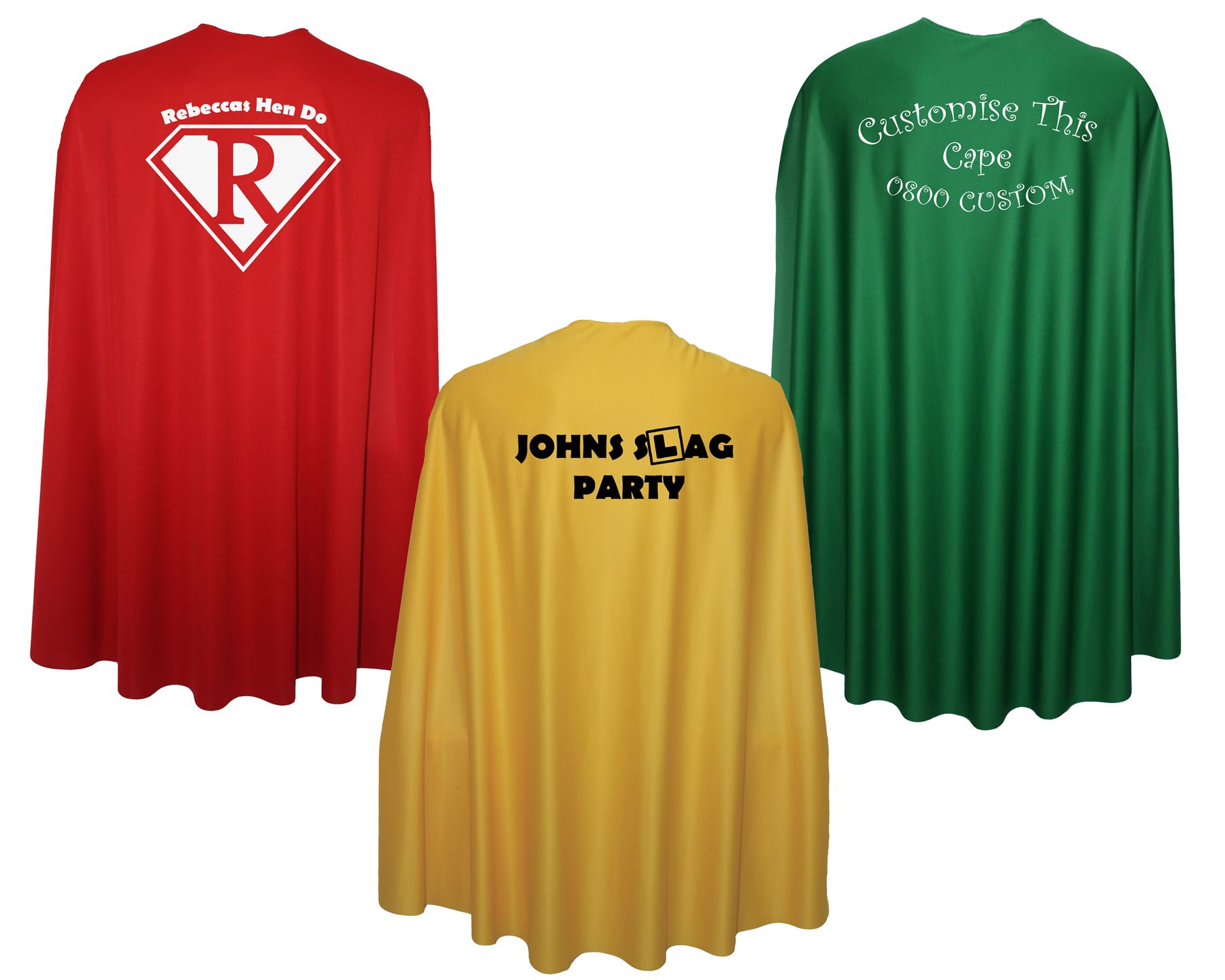 Adults Custom Printed 35" Super Hero Cape Corprate Promotional Event ...