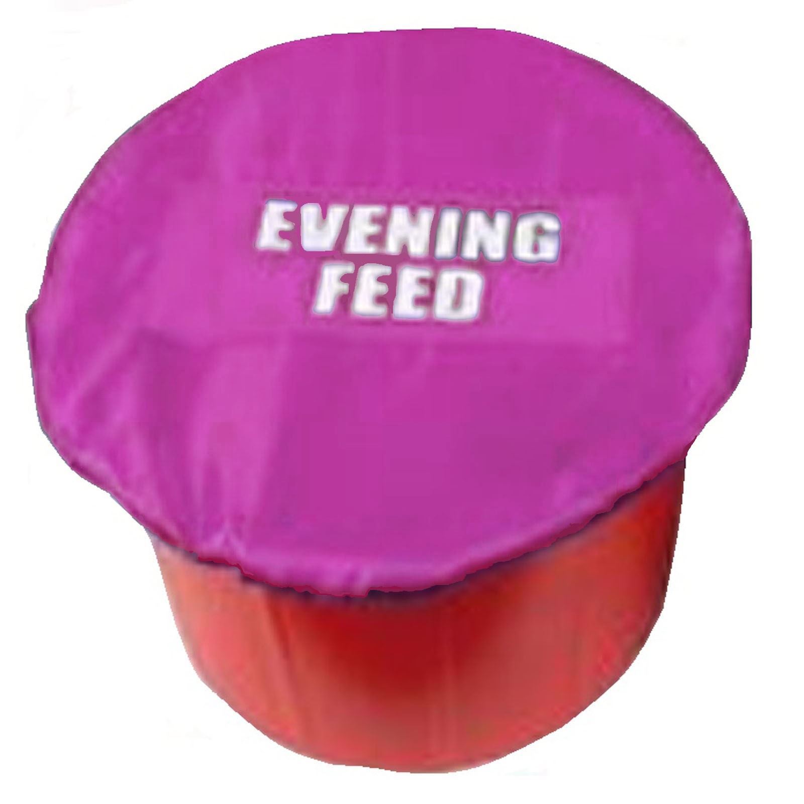 Horse Feed Bucket Cover Equestrian Morning/Evening Stable Yard Elastic ...