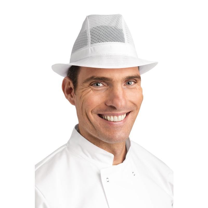 Men's Trilby Hat White Lightweight Kitchen Restaurant Catering Chefs ...