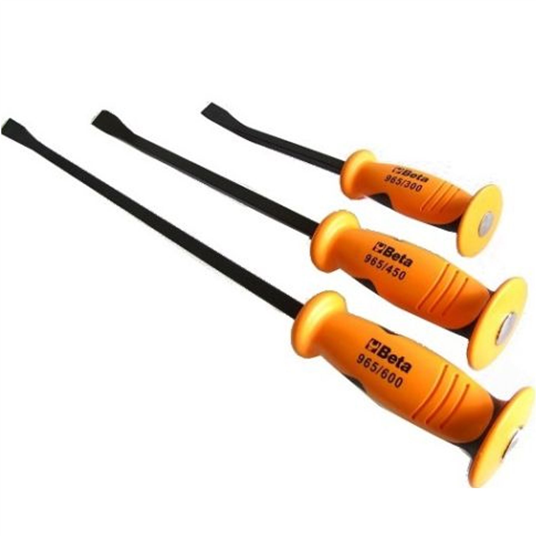 Beta Tools 965/S3 Set of 3 Pry Bar Set Go Thru Crow Lever Set Prying ...