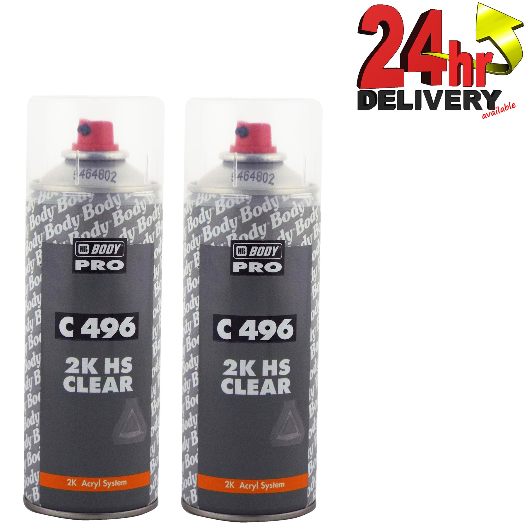 HB Body Professional 2K Clear Coat Lacquer 400ml Clearcoat 2x Aerosol Car Laquer | eBay