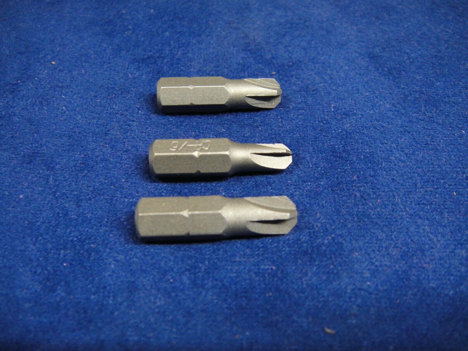 Set of 3 Security Tamperproof TORQ-SET Screwdriver Bits 6,8,10 Offset ...