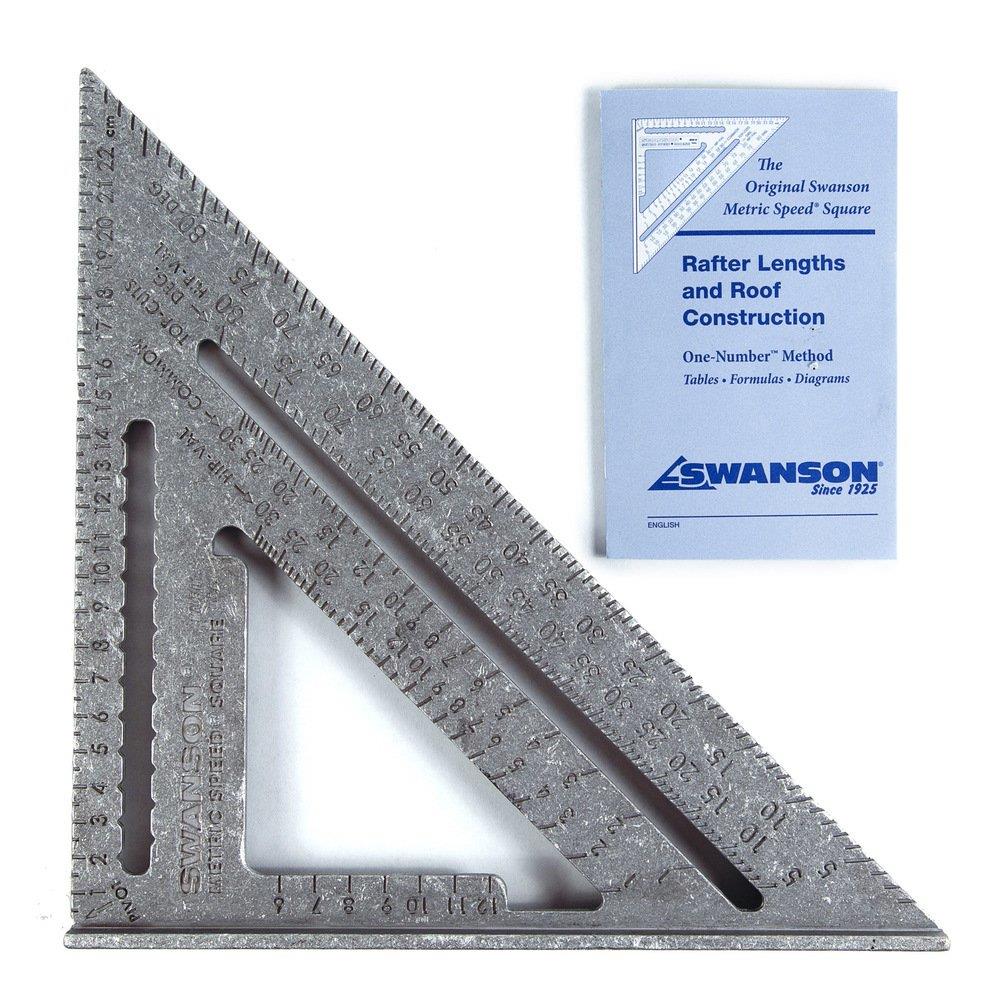 Swanson 25cm Metric Speed Roofing Rafter Angle Square WITH Blue ...