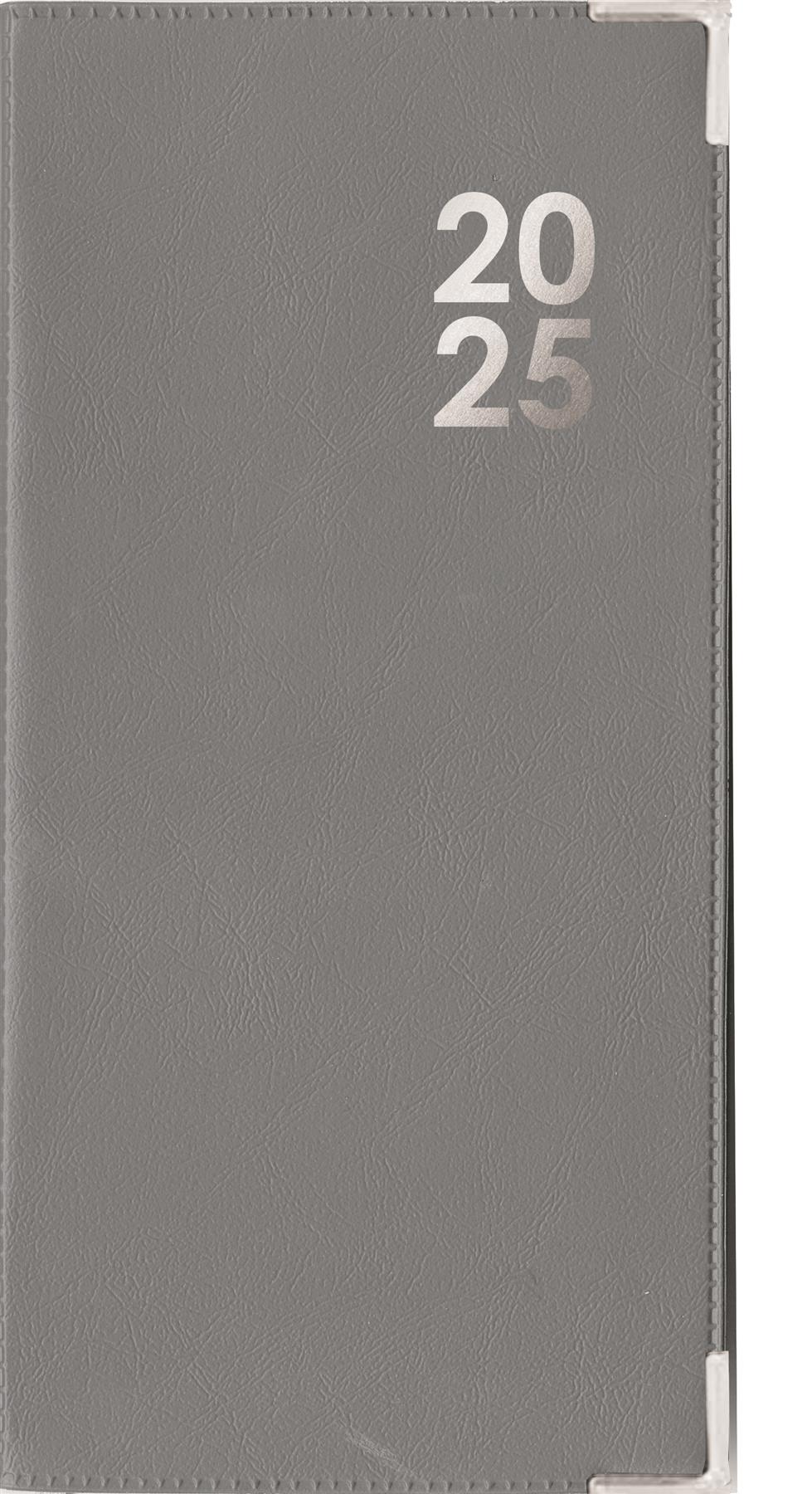 2025 Diary Softcover Faux Leather Week To View Planner Premium Slimline ...