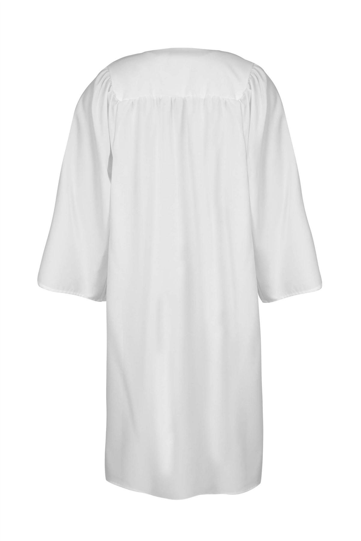 Adult Christening Gown/Robe in white - Baptism robe with zipped front ...