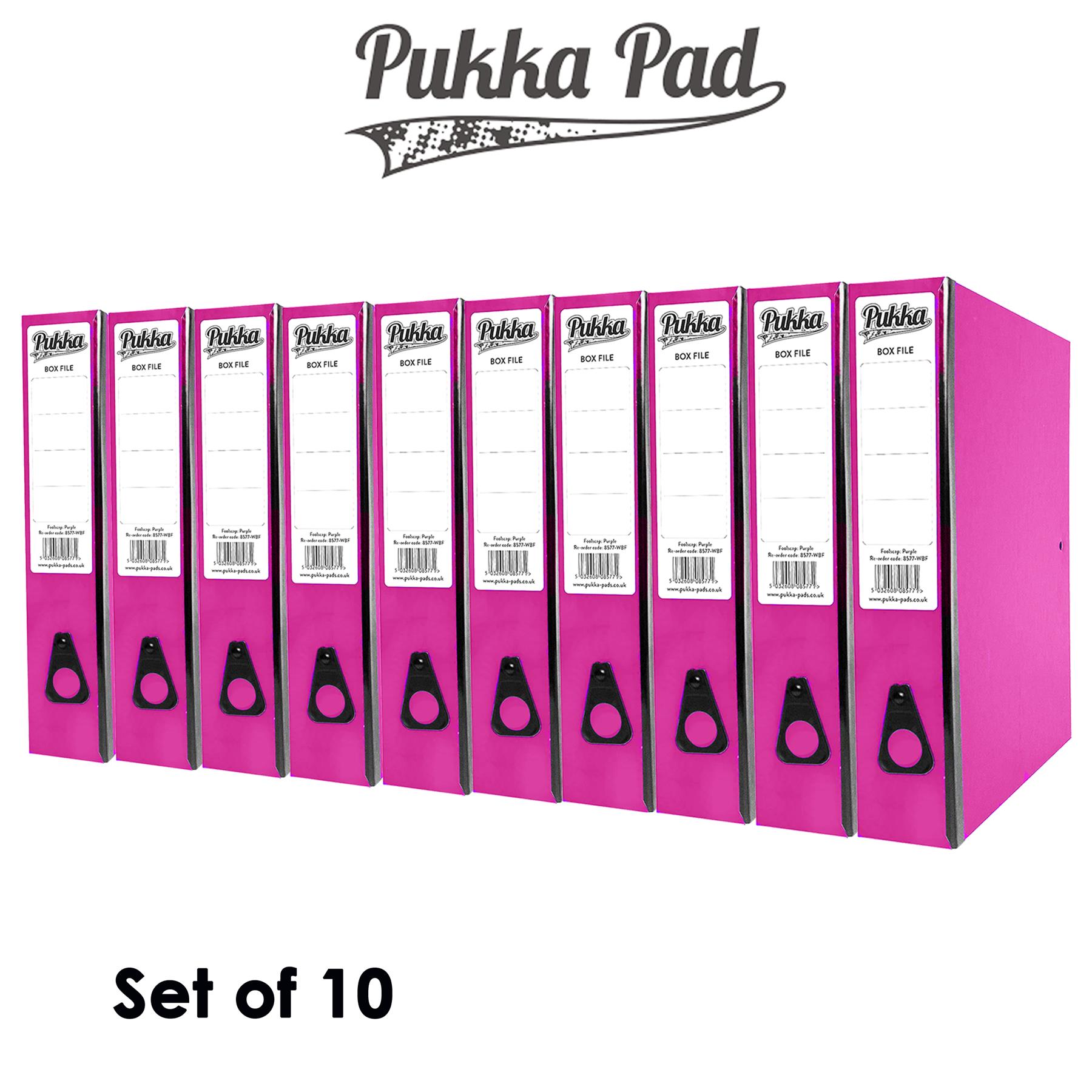 Pukka Foolscap Box File Assorted With Document Clip For School/ Work ...
