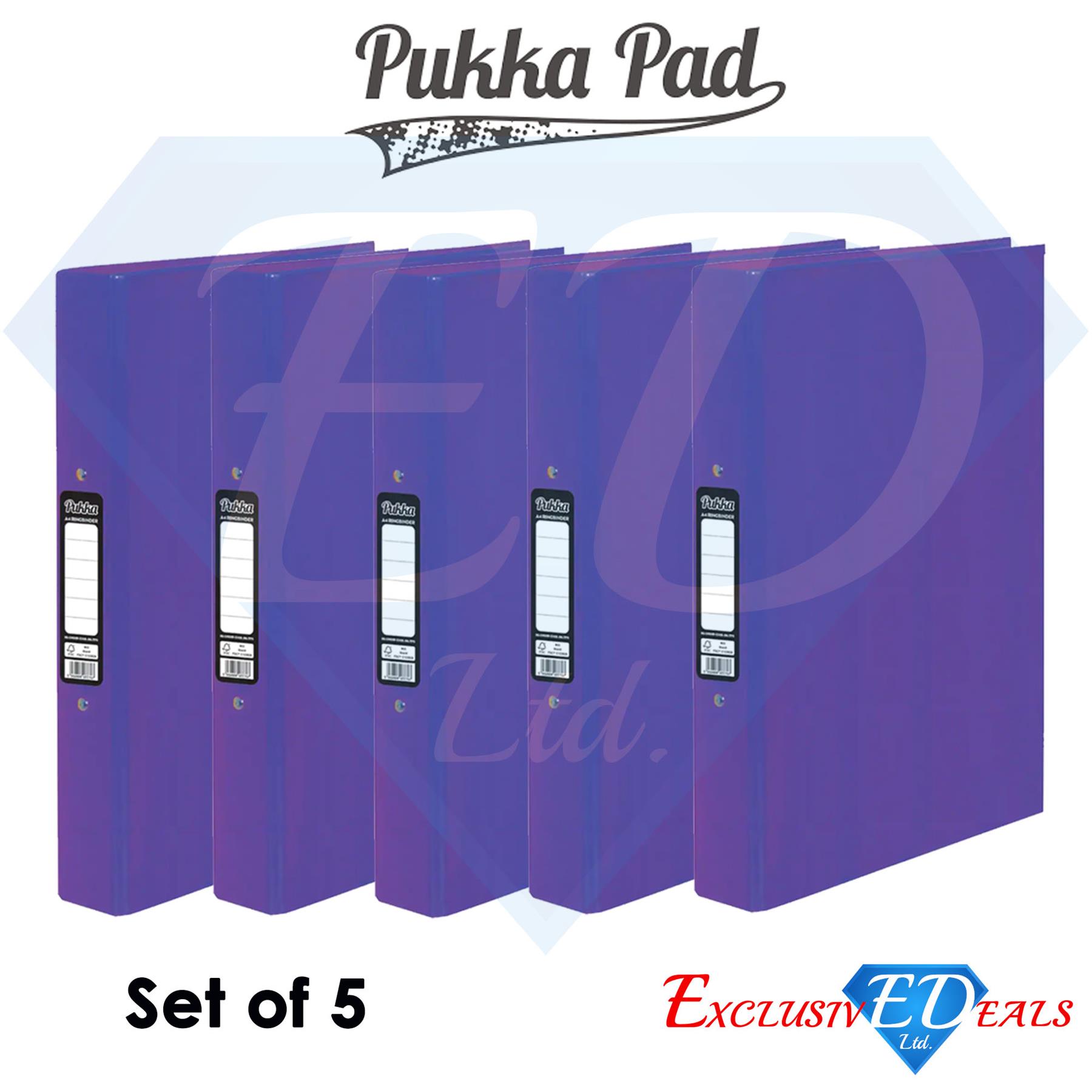 Pukka A4 Lever Arch Files Assorted or 20 Clear Plastic Punch Pockets | eBay