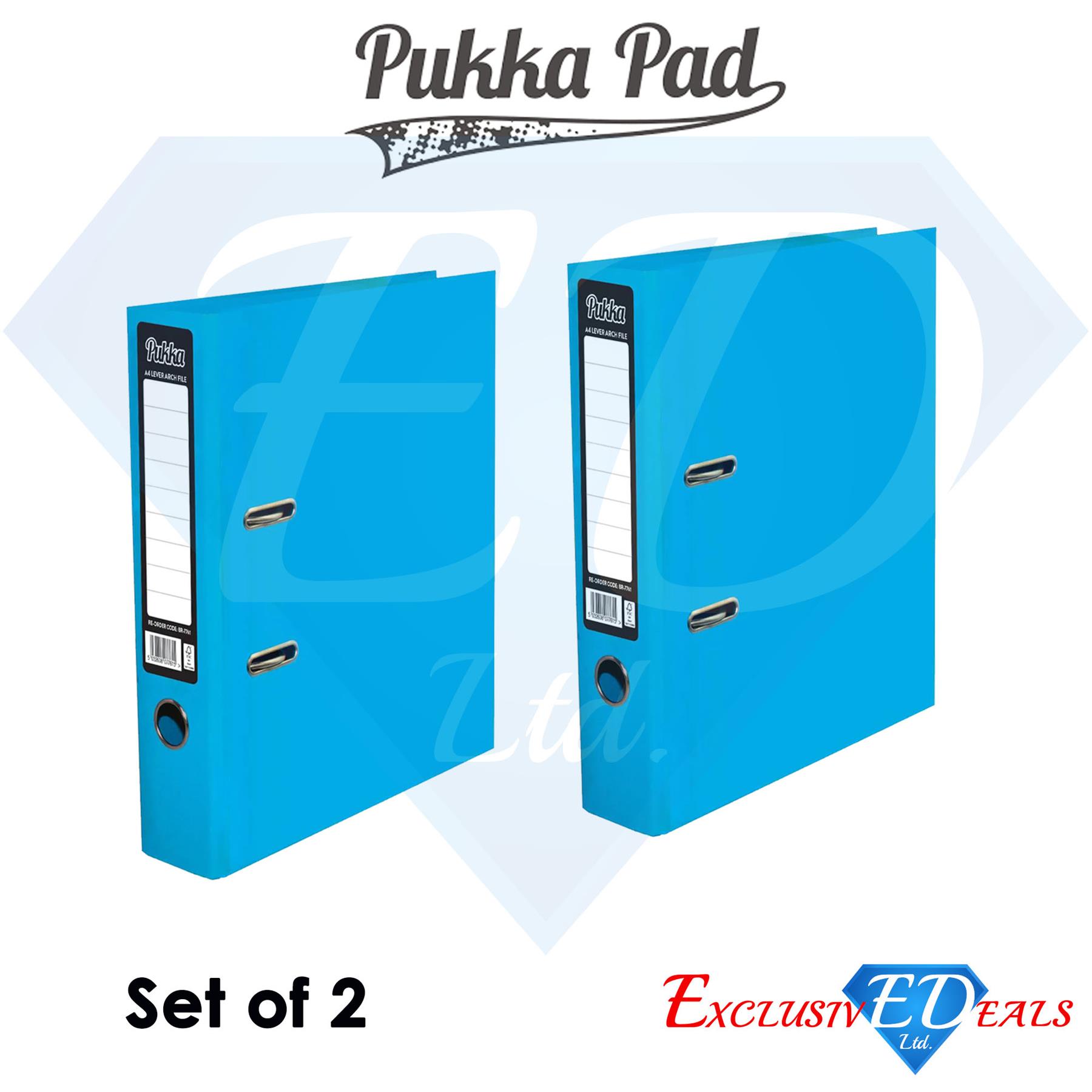 Pukka A4 Lever Arch Files Assorted or 20 Clear Plastic Punch Pockets | eBay